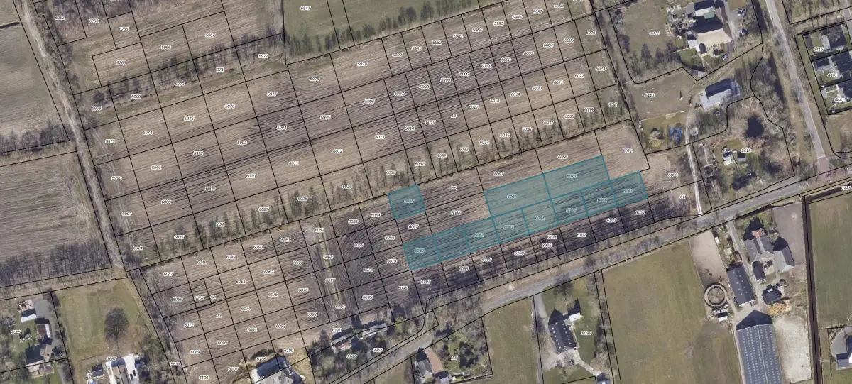 Percelen agrarische grond (perceelnummers 6055, 6069, 6070, 6080, 6081 ...